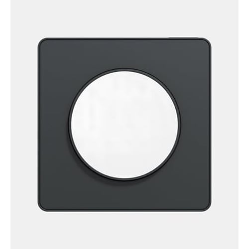Odace touch - plaque de finition - anthracite - 1 poste gris Schneider ...