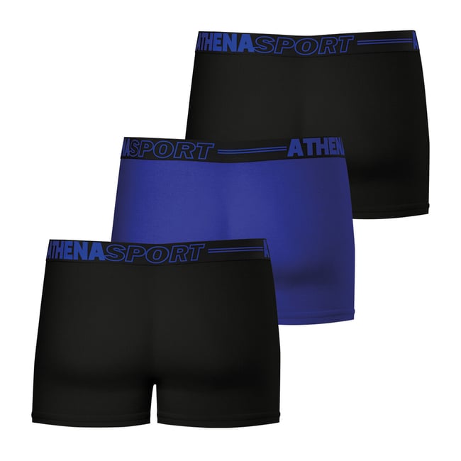 Lot de 3 boxers unis en microfibre Athena | La Redoute