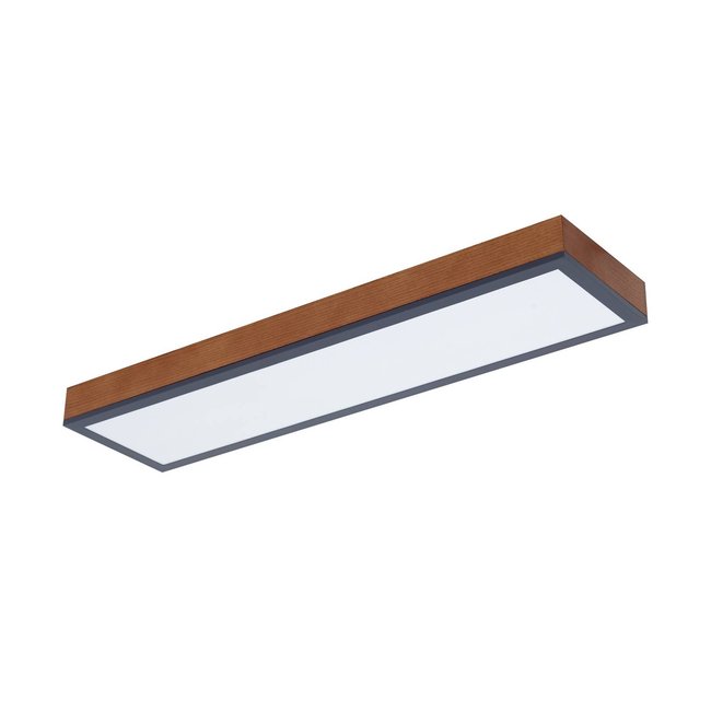 Plafonnier en bois moderneled, laviona Couleur gris graphite, bois ...