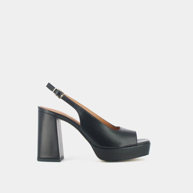 Sandales cuir à talon slingback vlad noir Jonak | La Redoute