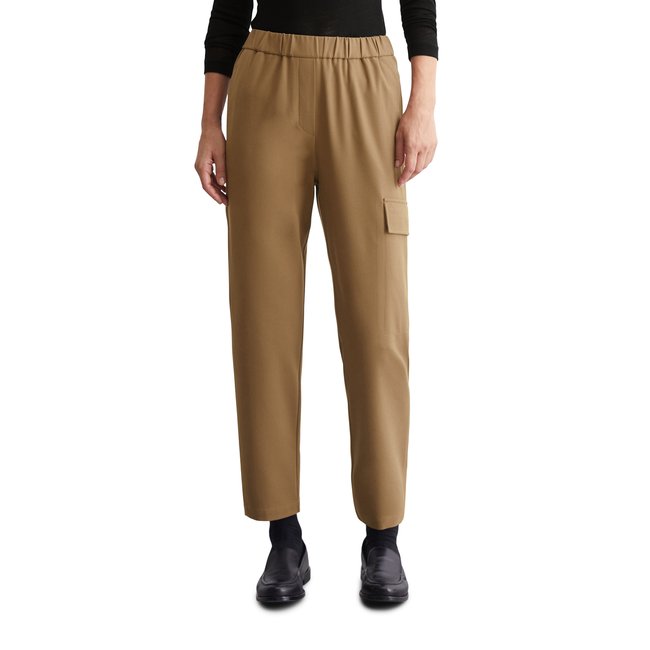 Pantalon de jogging cargo conique en mélange de polyester stretch ...