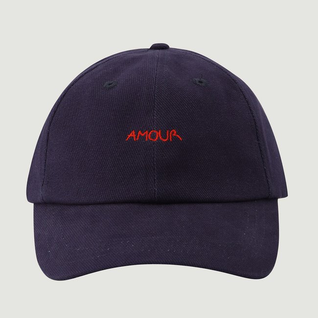 Beaumont amour cap in cotton canvas, navy, Maison Labiche | La Redoute
