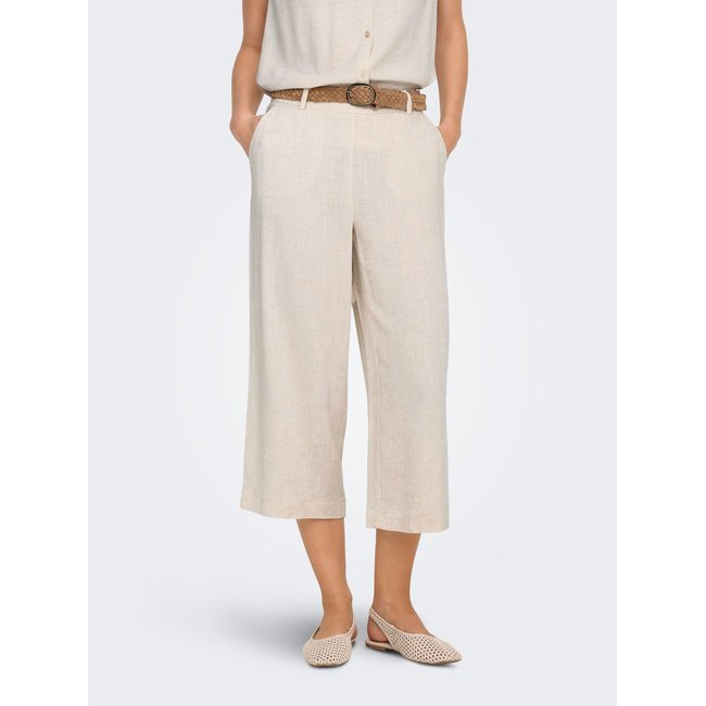 Jupe culotte onlsiesta cropped fit lin jupe culotte grise - moonbeam ...