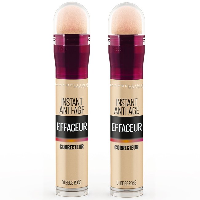 Lot de 2 l'effaceur correcteur 01 beige rose Maybelline New York | La ...
