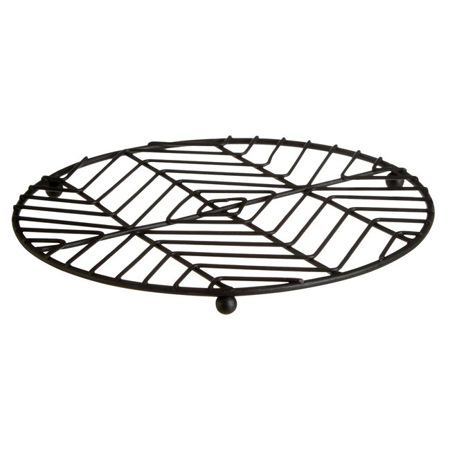 Metal round trivet in black coated, black, So'home | La Redoute