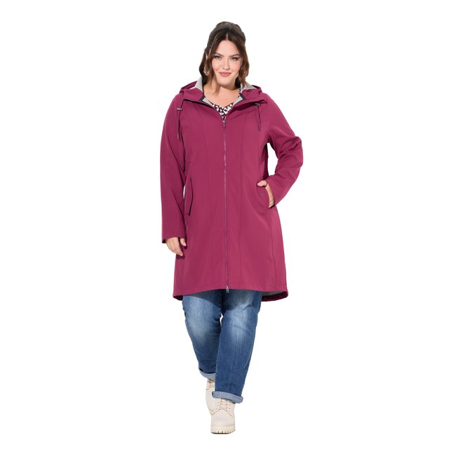 Veste longue softshell hyprar rubis Ulla Popken | La Redoute
