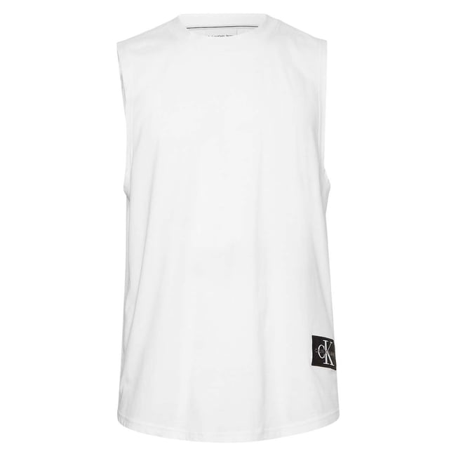 Débardeur col rond blanc Calvin Klein | La Redoute