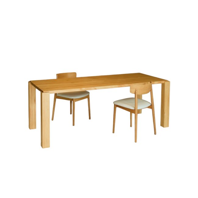 Table à manger en bois 220 cm - dina Hannun | La Redoute