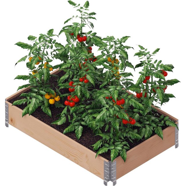Carré potager gardenbox 120 x 80 cm noir Jardindeco | La Redoute