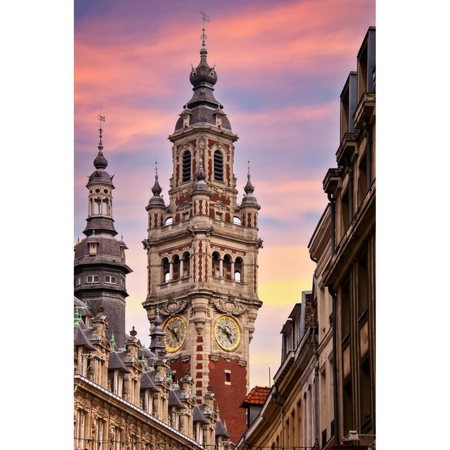 Tableau mural beffroi du palais de la bourse de lille architecture ...