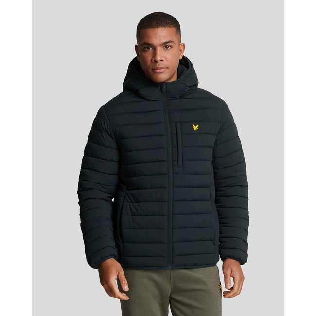 Veste sports déperlant matelassée bleu foncé marine Lyle & Scott | La ...