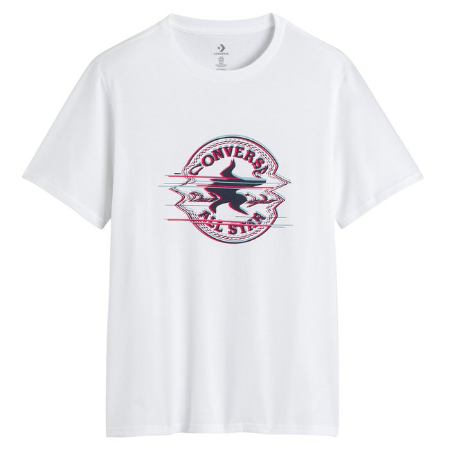 Large logo t-shirt with short sleeves, white, Converse | La Redoute