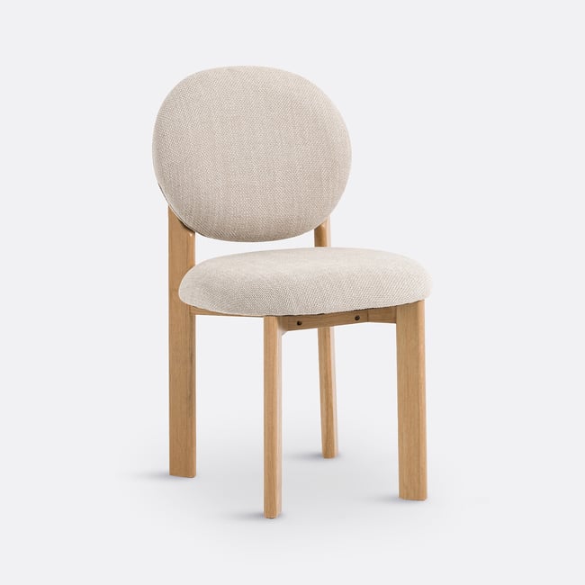 Chaise organique chêne, orga Couleur beige chiné La Redoute Interieurs ...
