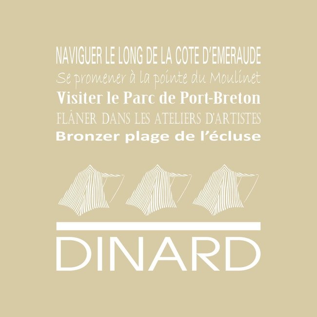 Tableau mural dinard illustration Ceanothe | La Redoute