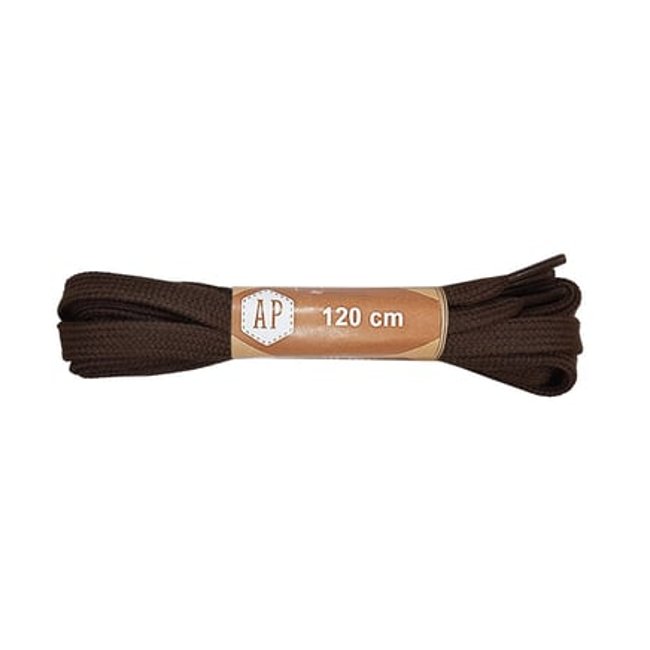 Paire de lacet plat marron 120 cm coloris unique Accessoire Parisien ...