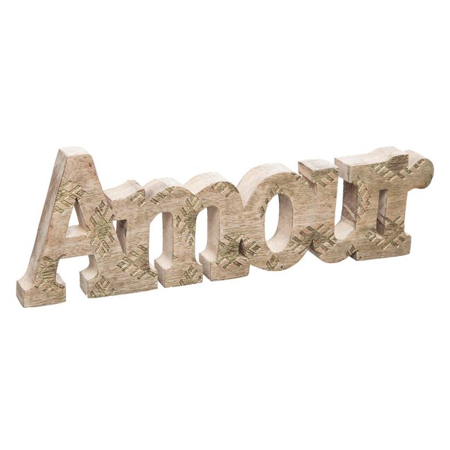 Mot déco amour Couleur beige Atmosphera | La Redoute