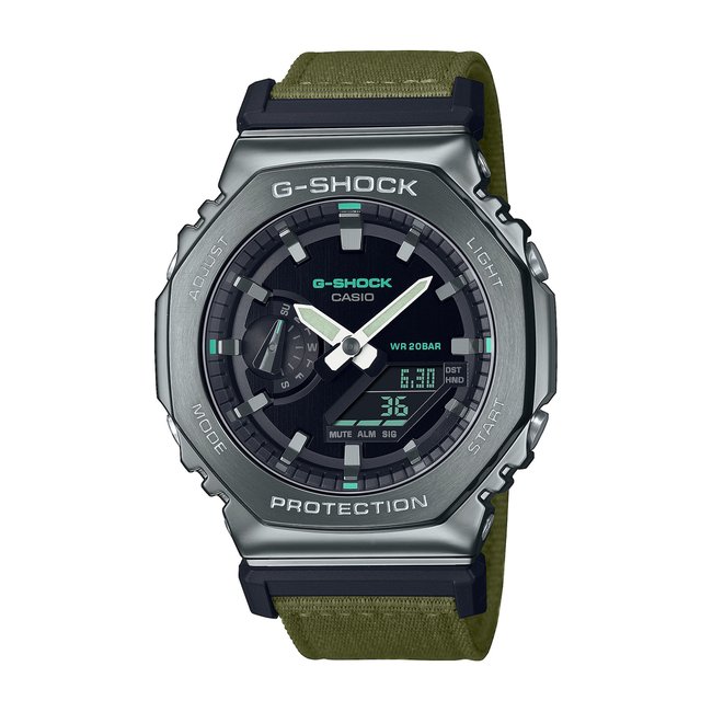 Montre analogique|digital casio g-shock noir noir kaki G-Shock | La Redoute