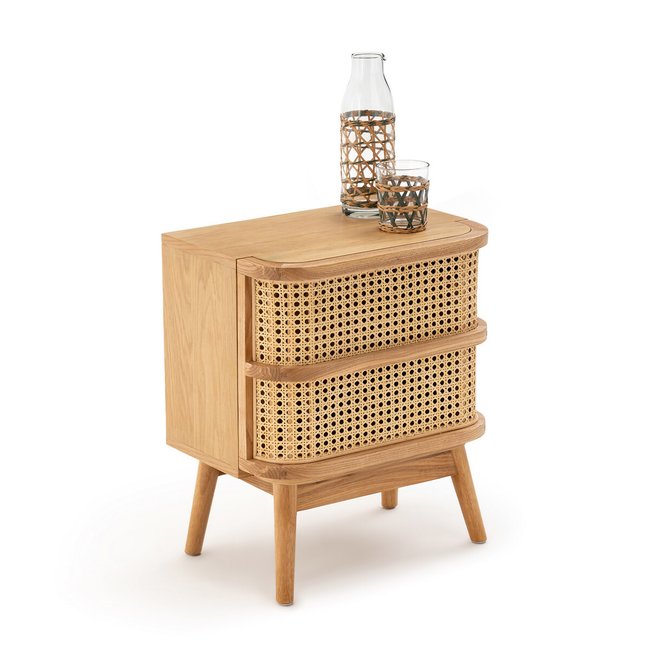 Laora cane bedside table with 1 drawer La Redoute Interieurs | La Redoute