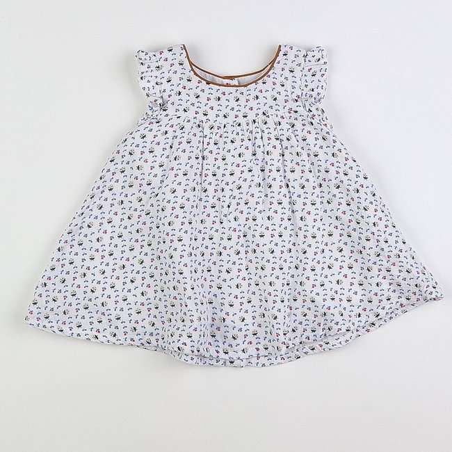 Robe - très bon état blanc, bleu Obaibi | La Redoute
