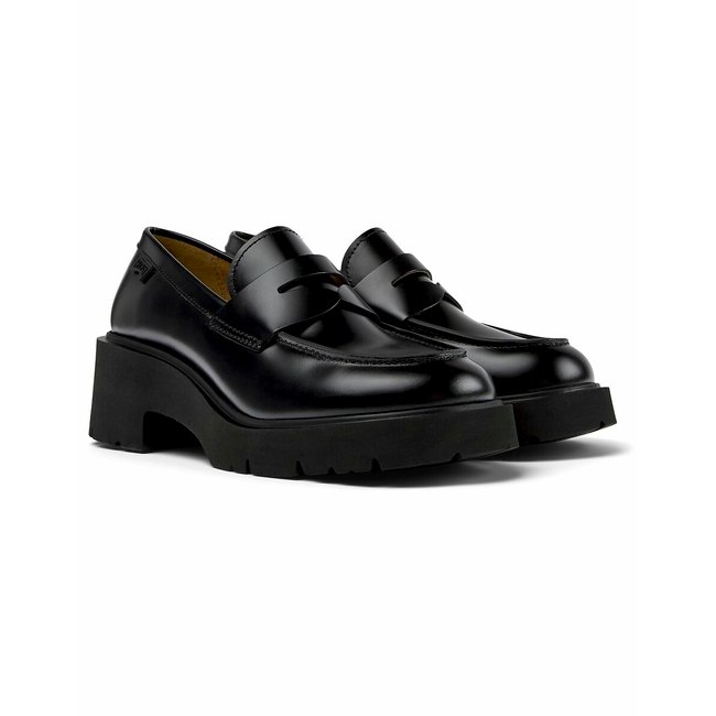 Milah leather heeled loafers Camper | La Redoute