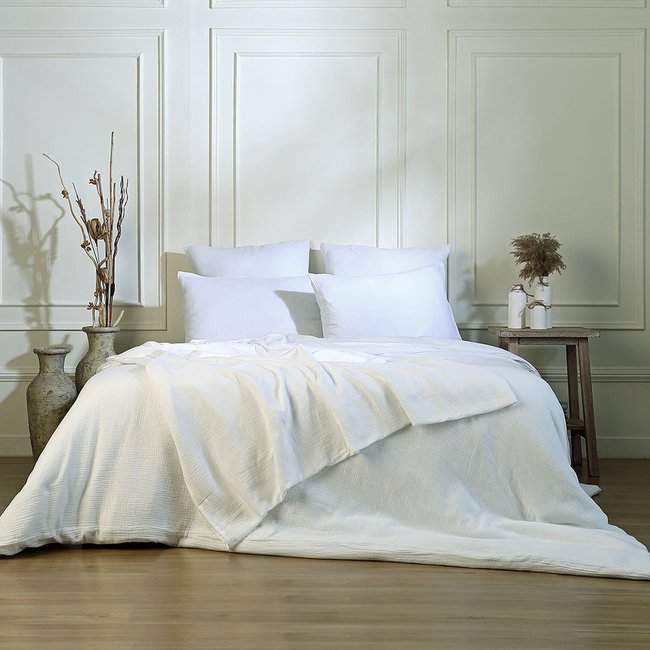 Housse de couette gaze de coton carla Febronie | La Redoute