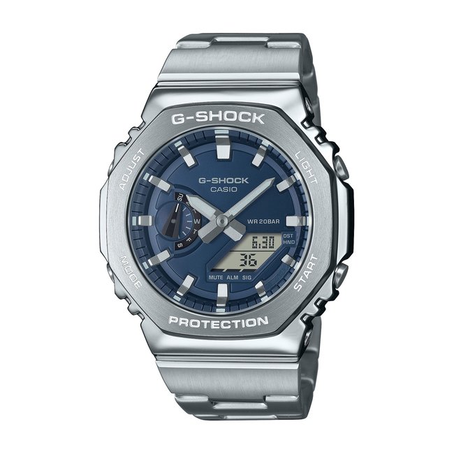 Montre analogique|digital casio g-shock argenté bleu argenté G-Shock ...