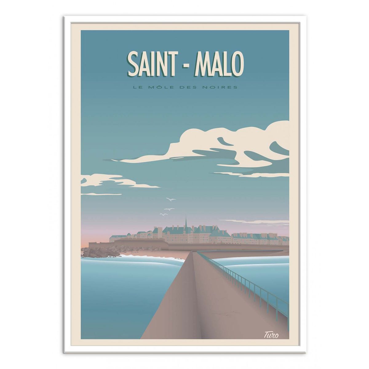 Poster d'art - saint malo - turo Wall Editions | La Redoute