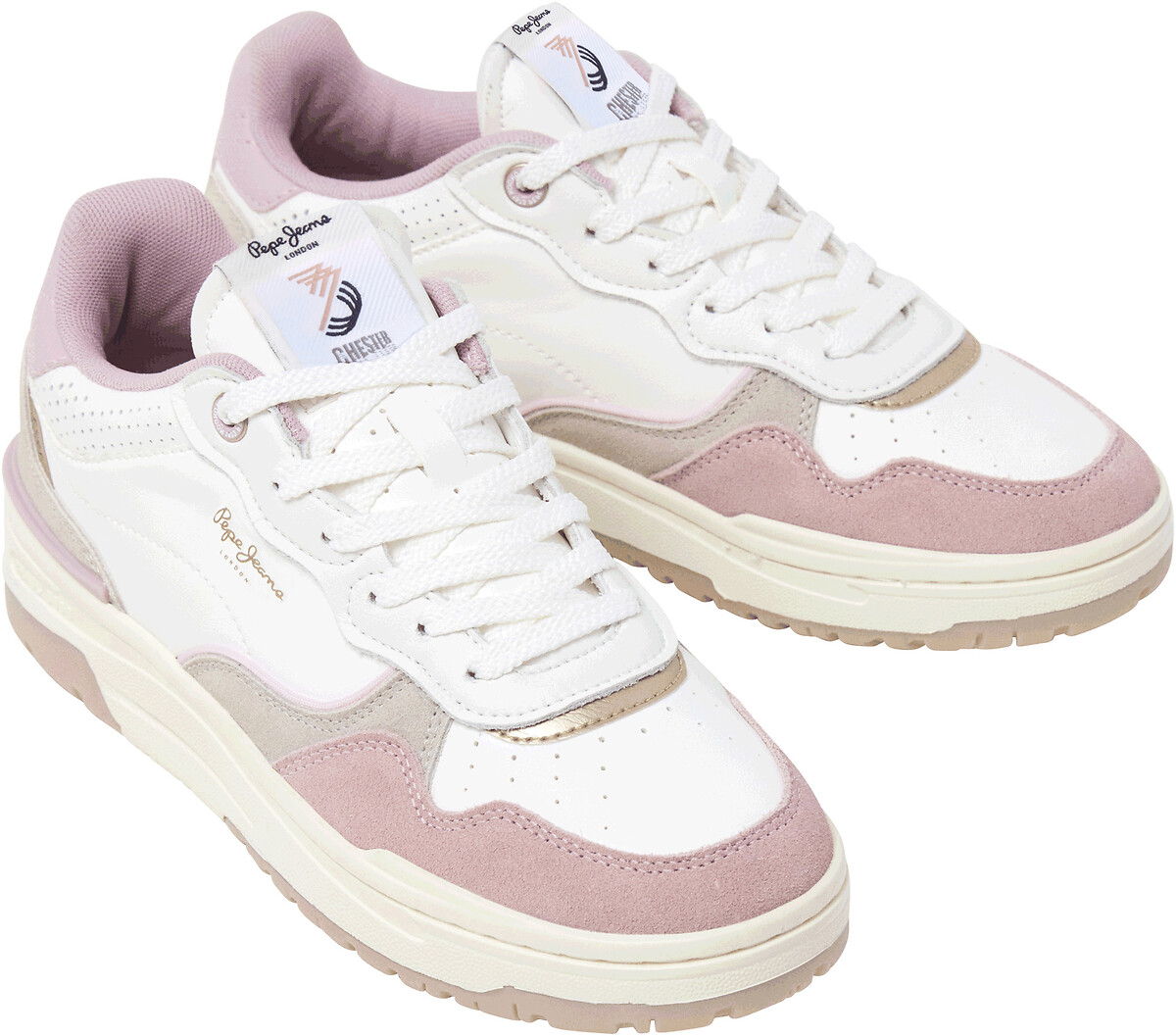 Chester ivy low top trainers white/pink Pepe Jeans | La Redoute