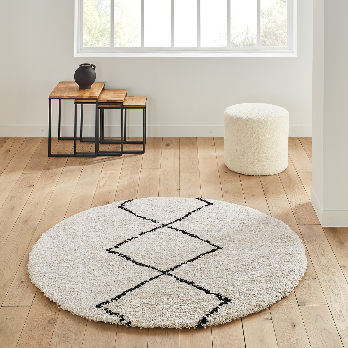 Rond Vloerkleed In Berber Stijl Mia Ecru La Redoute Interieurs La Rond Vloerkleed In Berber Stijl Mia Ecru La Redoute Interieurs La