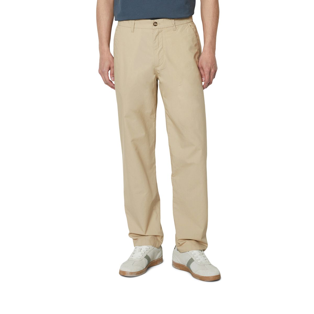 Chino modèle bunkris en popeline papertouch beige Marc O'polo | La Redoute