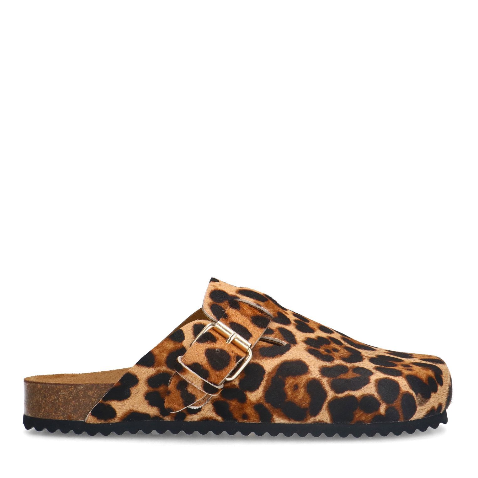 Sabots leopard avec boucle cognac Sacha | La Redoute