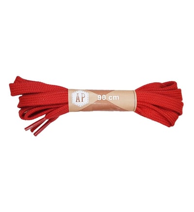 Paire De Lacet Plat Rouge Intense 90 Cm Coloris Unique Accessoire paire-de-lacet-plat-rouge-intense-90-cm-coloris-unique-accessoire