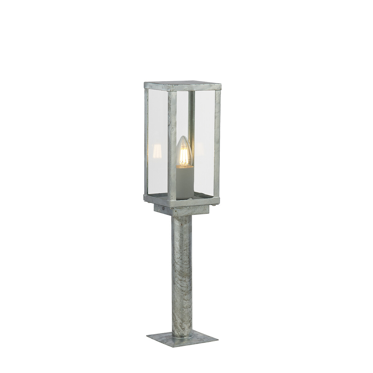 Galvanised outdoor light post, silver-coloured, So'home | La Redoute