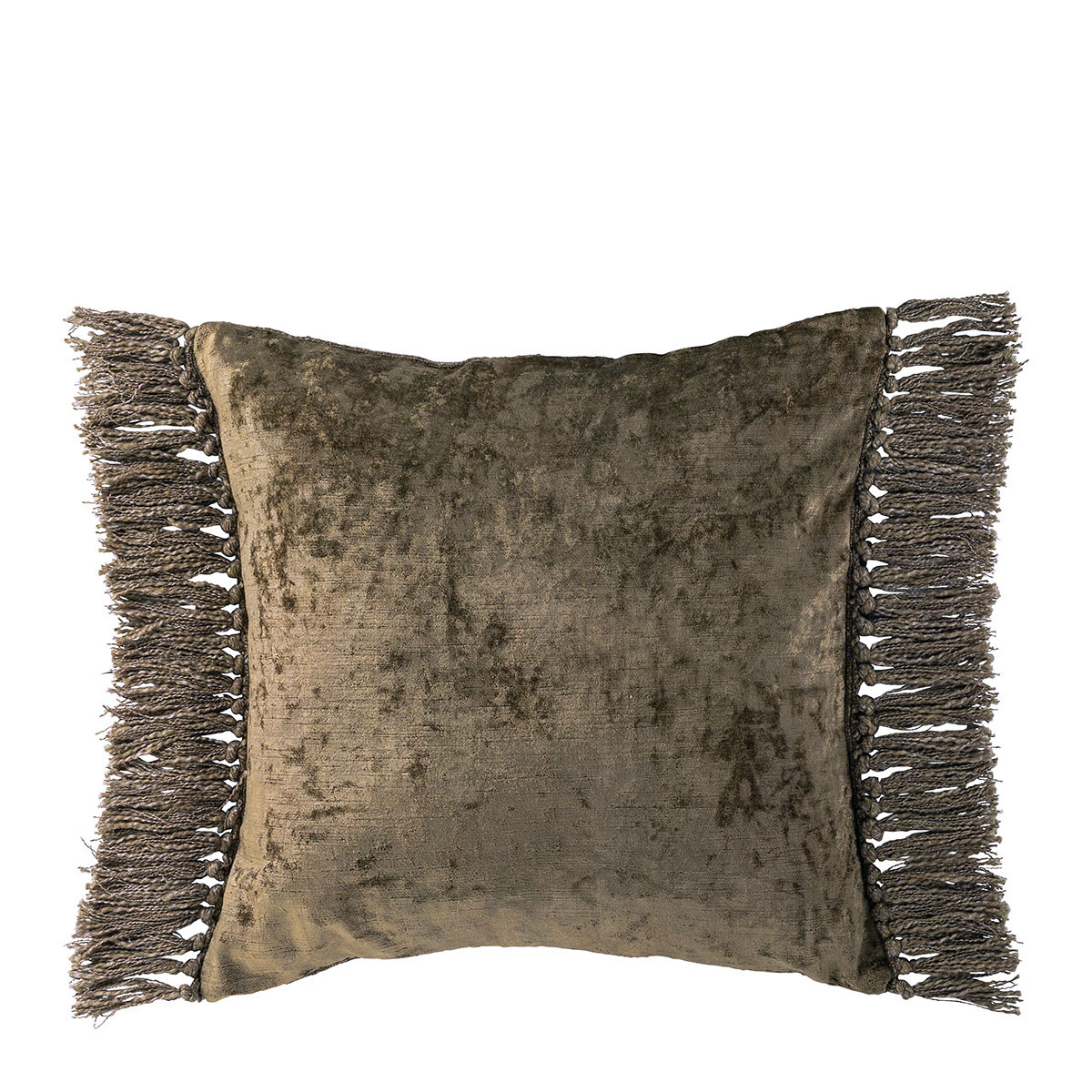 Housse de coussin paula en velours irisé taupe Blanc D’Ivoire | La Redoute