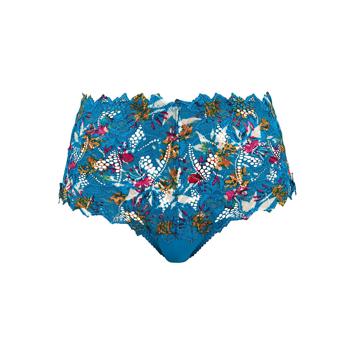 Arum mosaic lace knickers, blue, Sans Complexe | La Redoute