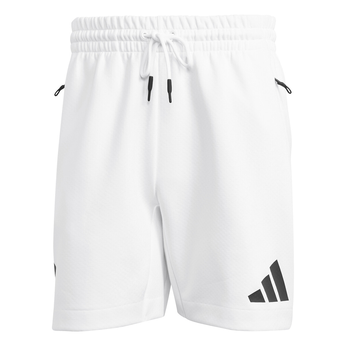 Silicone logo badge shorts white Adidas Sportswear | La Redoute