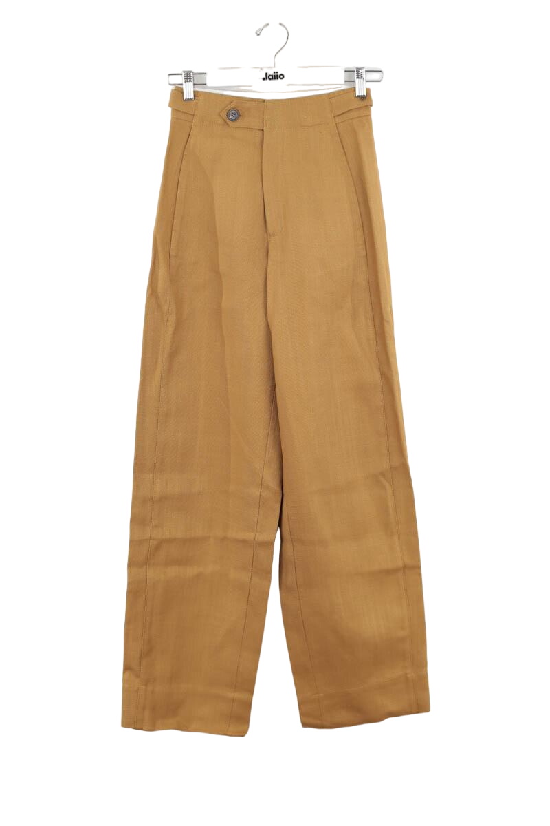 Pantalon large en lin - très bon état camel Soeur | La Redoute