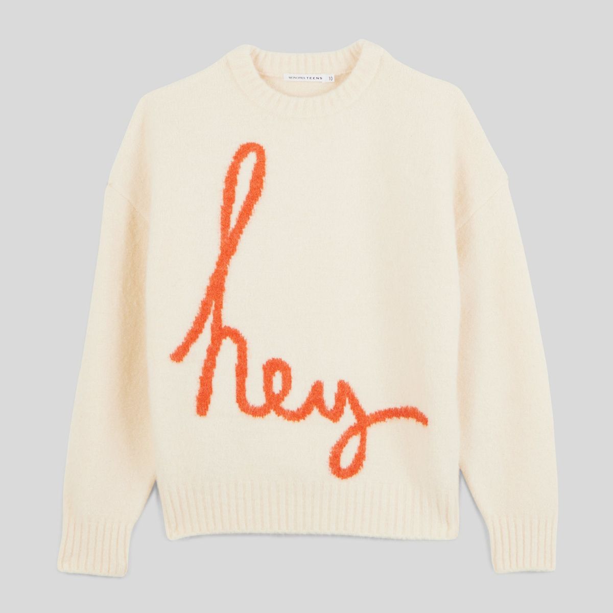 Pull à message, certifié oeko-tex amaretti Monoprix Teens | La Redoute
