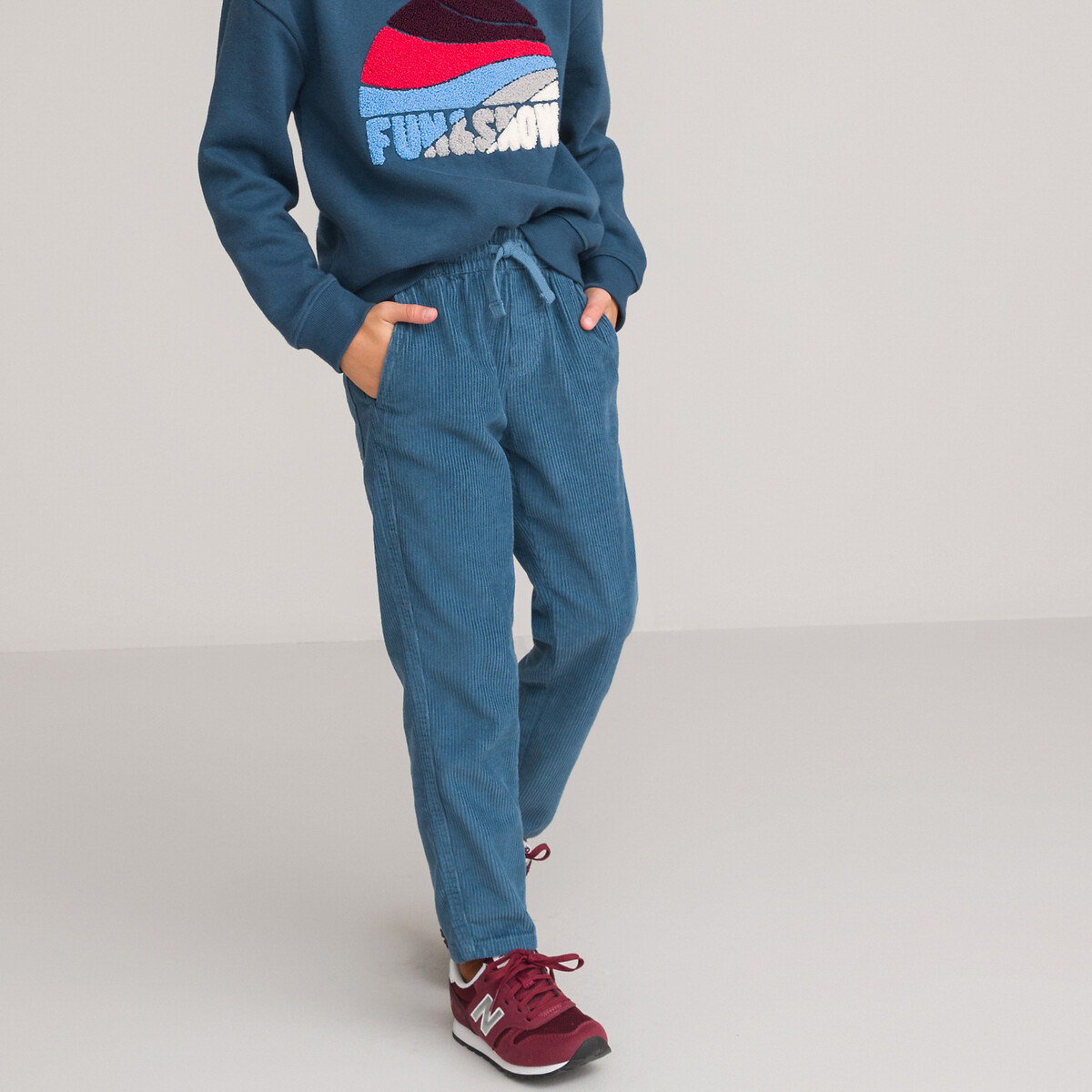 Rechte Broek In Ribfluweel Grijsblauw La Redoute Collections La Redoute rechte-broek-in-ribfluweel-grijsblauw-la-redoute-collections-la-redoute
