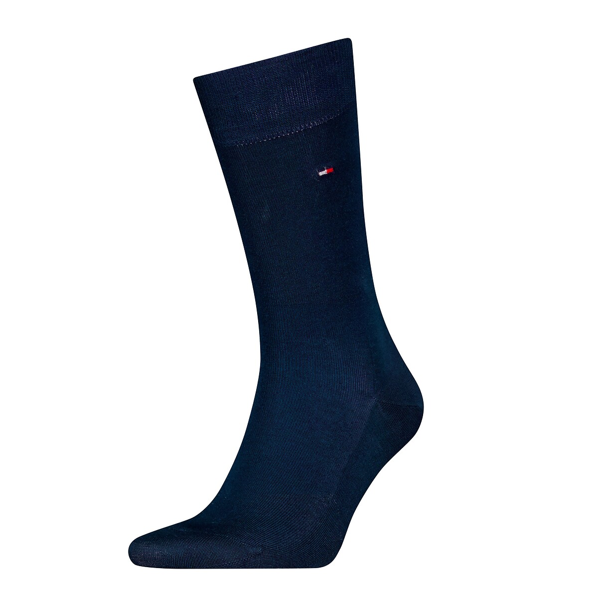 Paar kniekousen van egyptisch katoen premium marineblauw Tommy Hilfiger ...