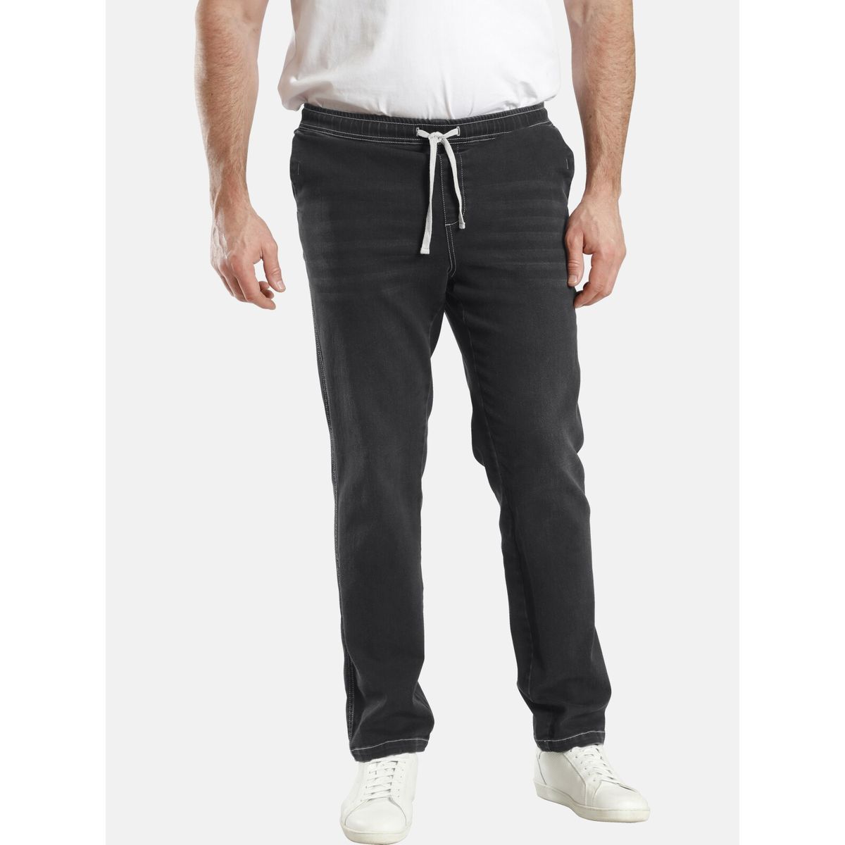 Jean à élastique baron tecel noir Charles Colby | La Redoute