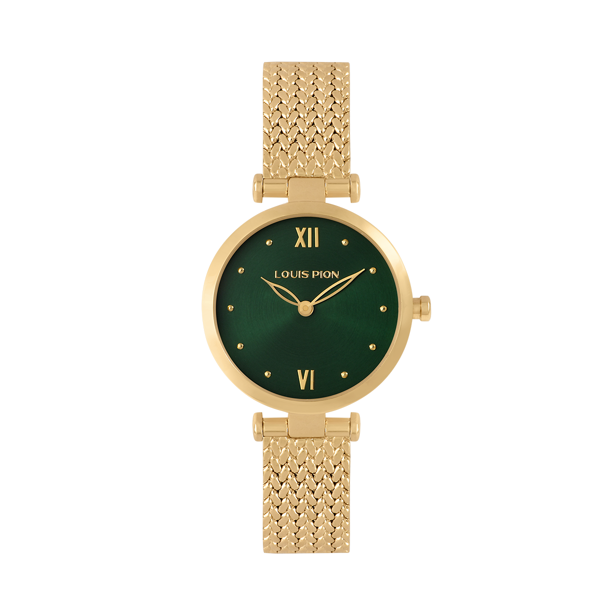 Montre analogique flore doré vert doré Louis Pion | La Redoute
