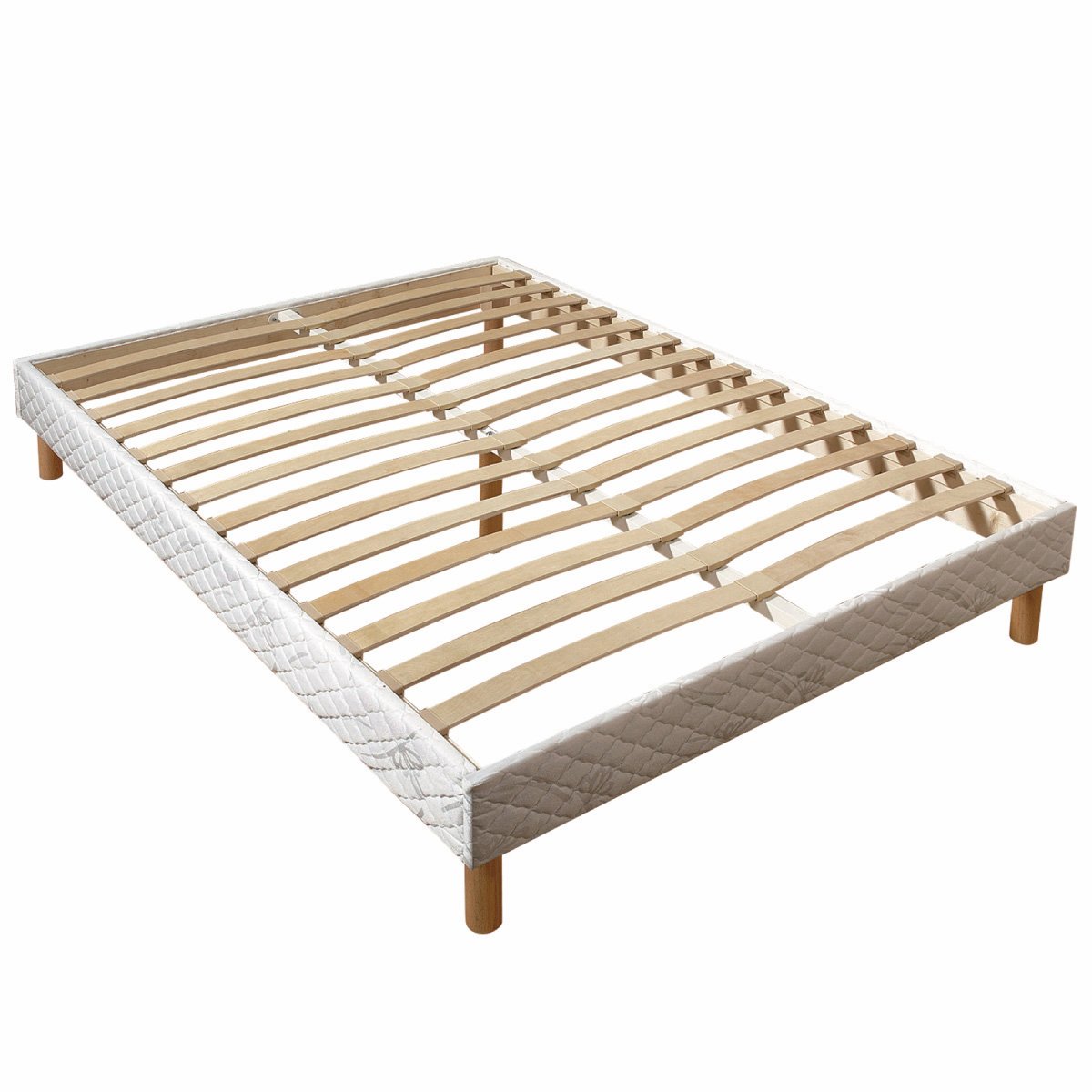 Sommier tapissier à lattes en kit La Redoute Interieurs blanc | La Redoute
