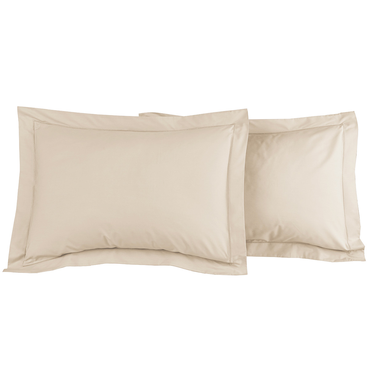 Lot de 2 taies d'oreiller en satin de coton-tencel 200 fils opera ...