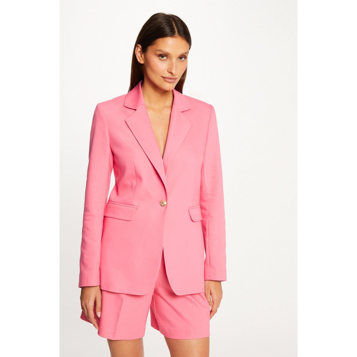 Veste tailleur cintrée boutonnée rose Morgan | La Redoute