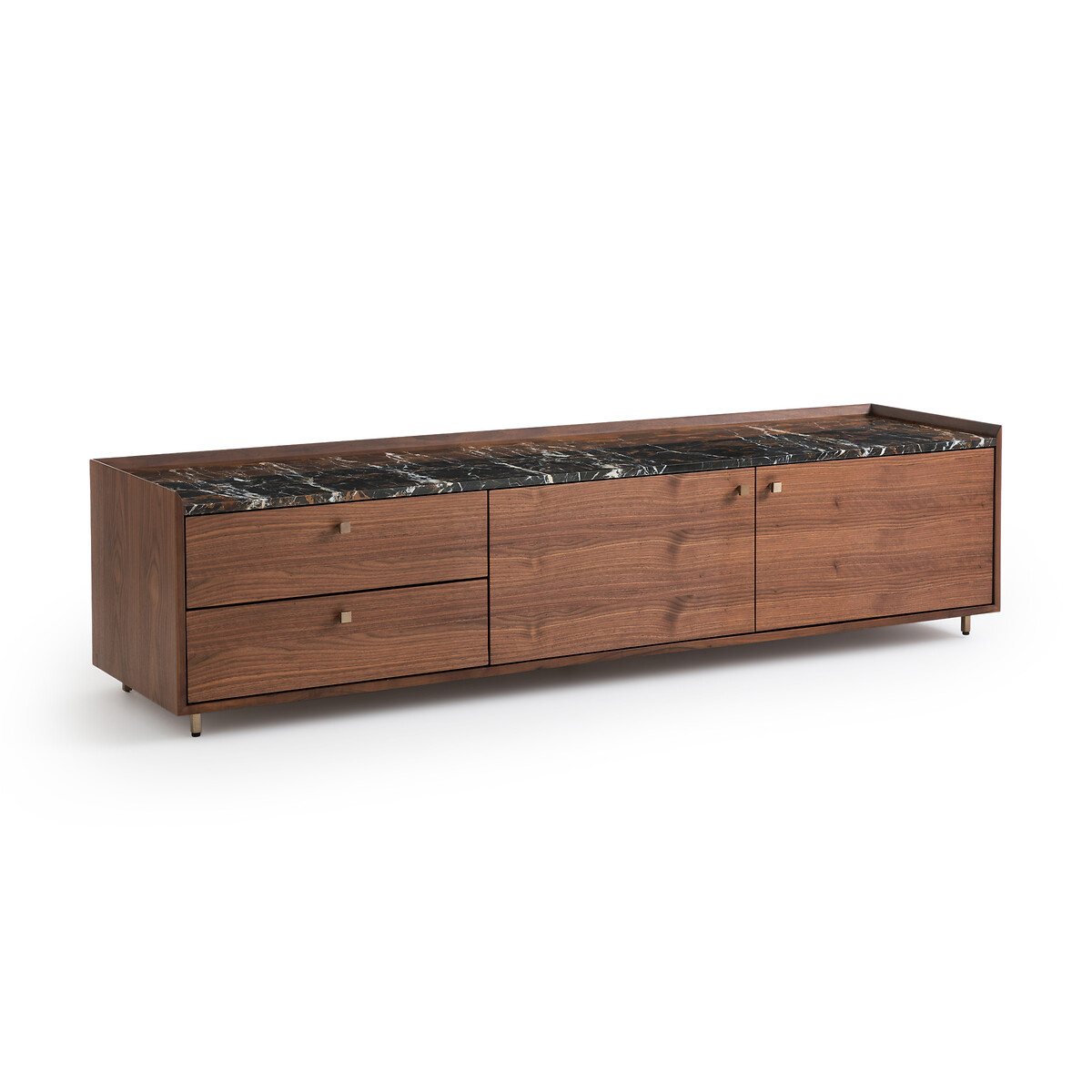 Tv-hi-fi meubel notelaar en marmer, noham amber marmer Am.Pm | La Redoute