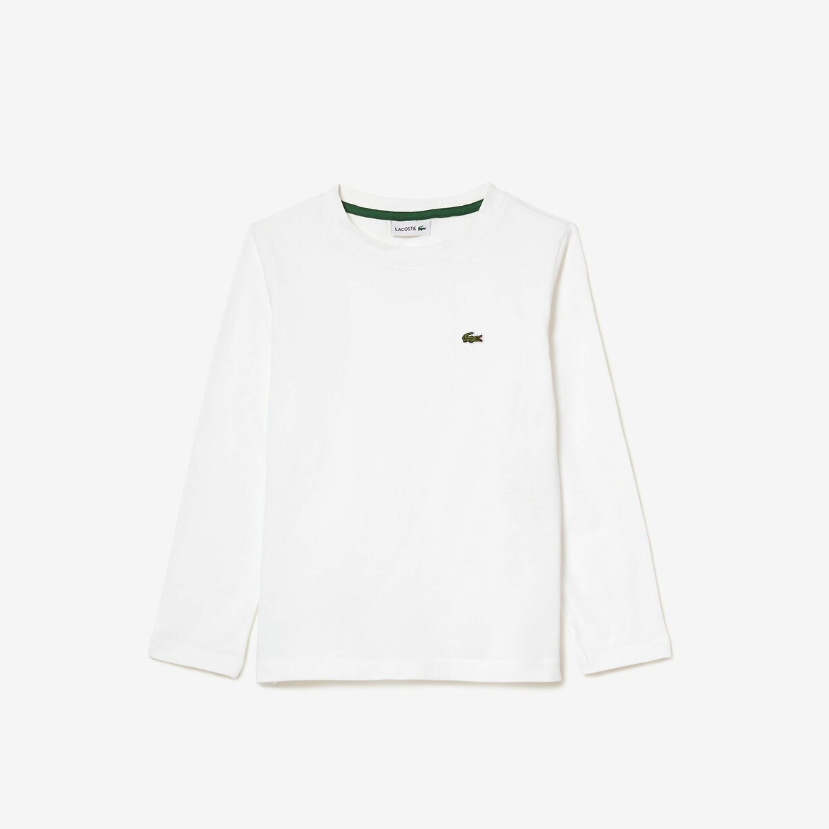T shirt manches longues Lacoste blanc La Redoute
