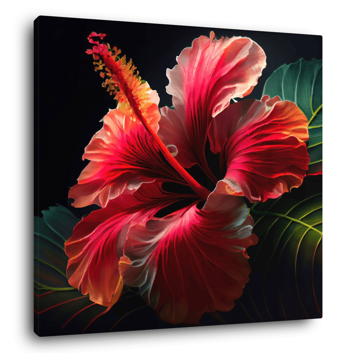 Tableau mural hibiscus Ceanothe | La Redoute