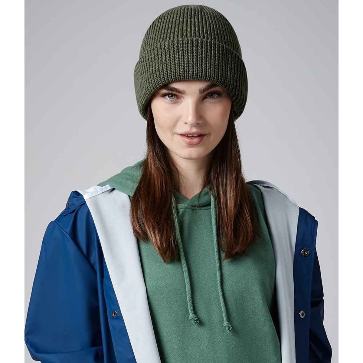Bonnet vert olive Beechfield | La Redoute
