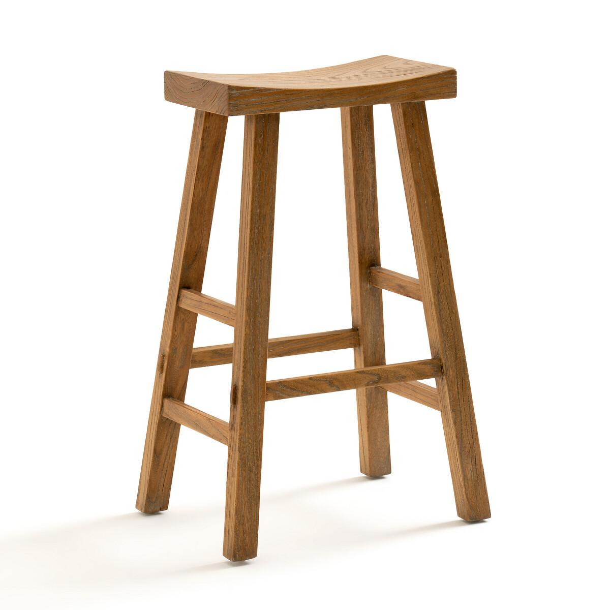 Asayo bar stool in solid elm, h75 cm , natural, La Redoute Interieurs ...